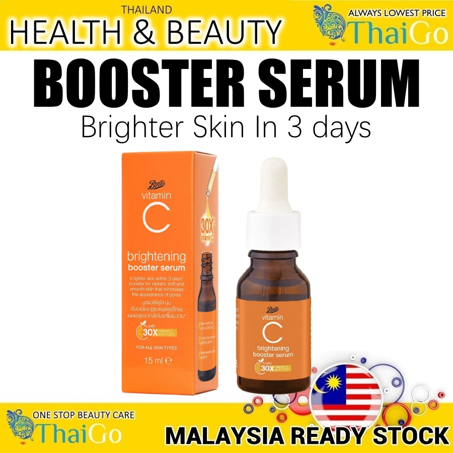 Boots Vitamin C Brightening Booster Serum 15ml | Shopee Malaysia