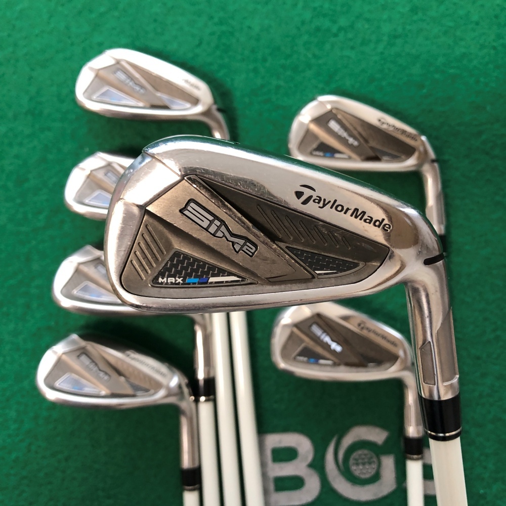 TaylorMade SIM2 MAX Ladies Irons set 6-9,P,A,S TENSEI BLUE TM40 2021 ...