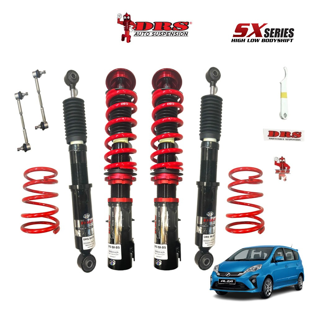 🔥PERODUA ALZA (S) ~ DRS ( SX Series ) Hi Lo Body shift Adjustable ...