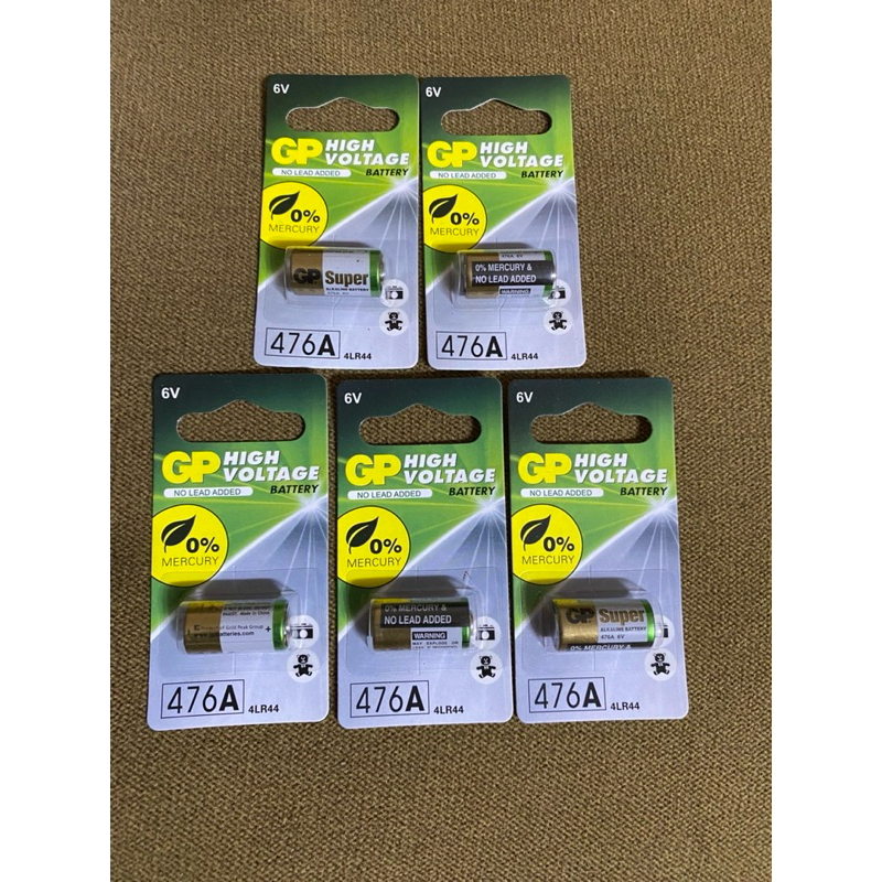 5 Pieces - GP 476A ( 4LR44 ) SUPER HIGH VOLTAGE ALKALINE BATTERIES ( 6V ) | Shopee Malaysia