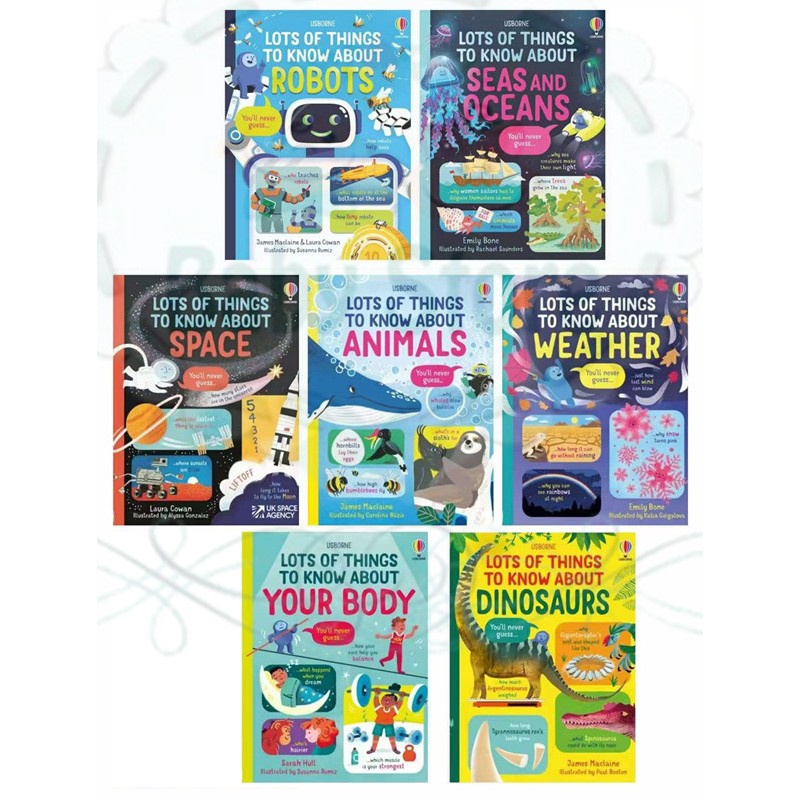 Usborne Lots of Things to Know About Robots, Seas ocean,Animals ...