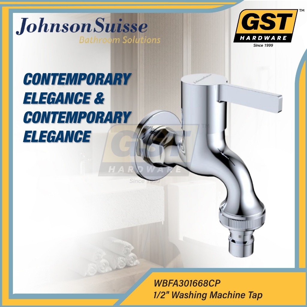 Johnson Suisse Lira 1/2" Washing Machine Tap Washing Machine Water Tap ...