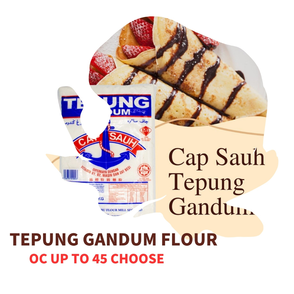 Tepung Gandum Cap Sauh 1KG By Oc | Shopee Malaysia