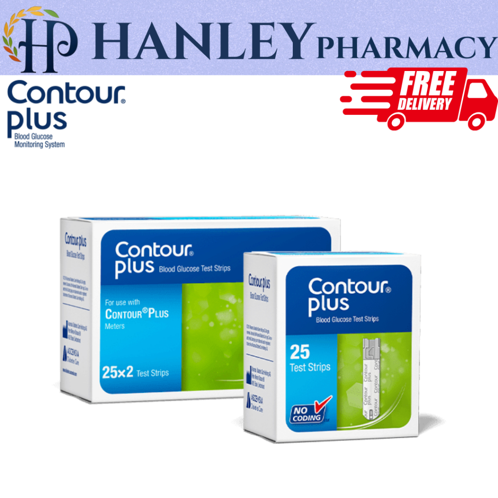 CONTOUR PLUS TEST STRIP 25S(BOXLESS)/25S/2X25S(EXP 3/2027) | Shopee ...