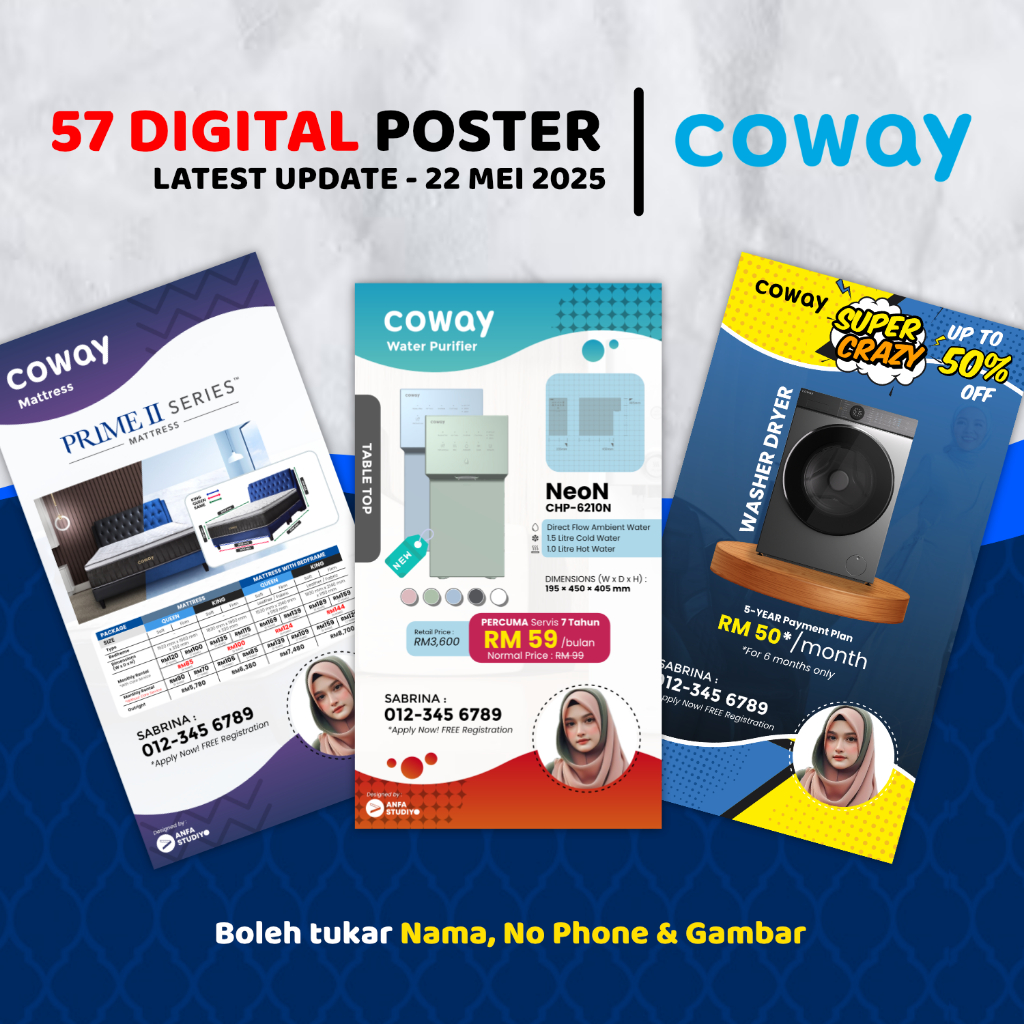 59 Digital Poster Produk Coway (Latest Design) - 7/9/2025 | Shopee Malaysia