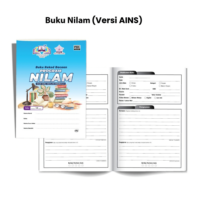 BUKU REKOD BACAAN NILAM (VERSI AINS) 32m/s | Shopee Malaysia