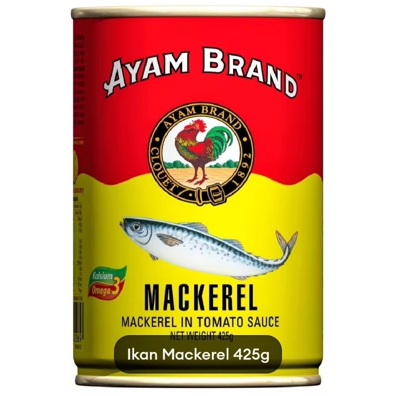 Ayam Brand Mackerel/Sardine in Tomato Sauces (425g) | Shopee Malaysia
