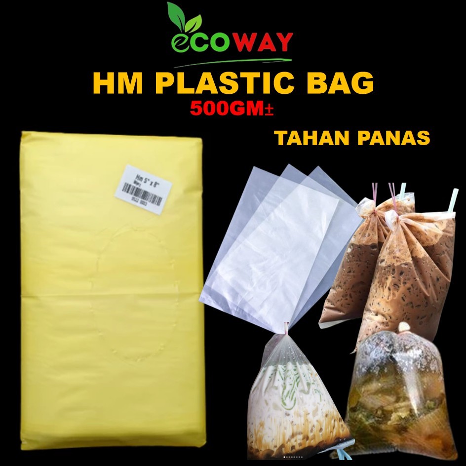 500gram± HM Plastic Bag Plastik Beg Bungkus Drink/Food/Takeaway /Air ...