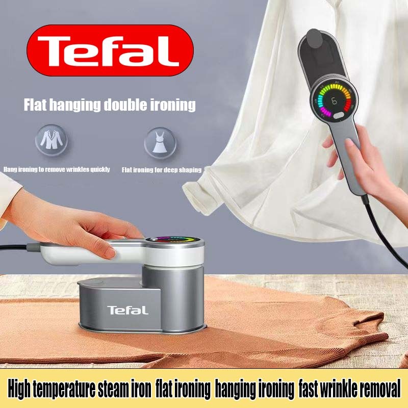 Tefal 1200w steam ironing machine rotary handheld hanging ironing ...