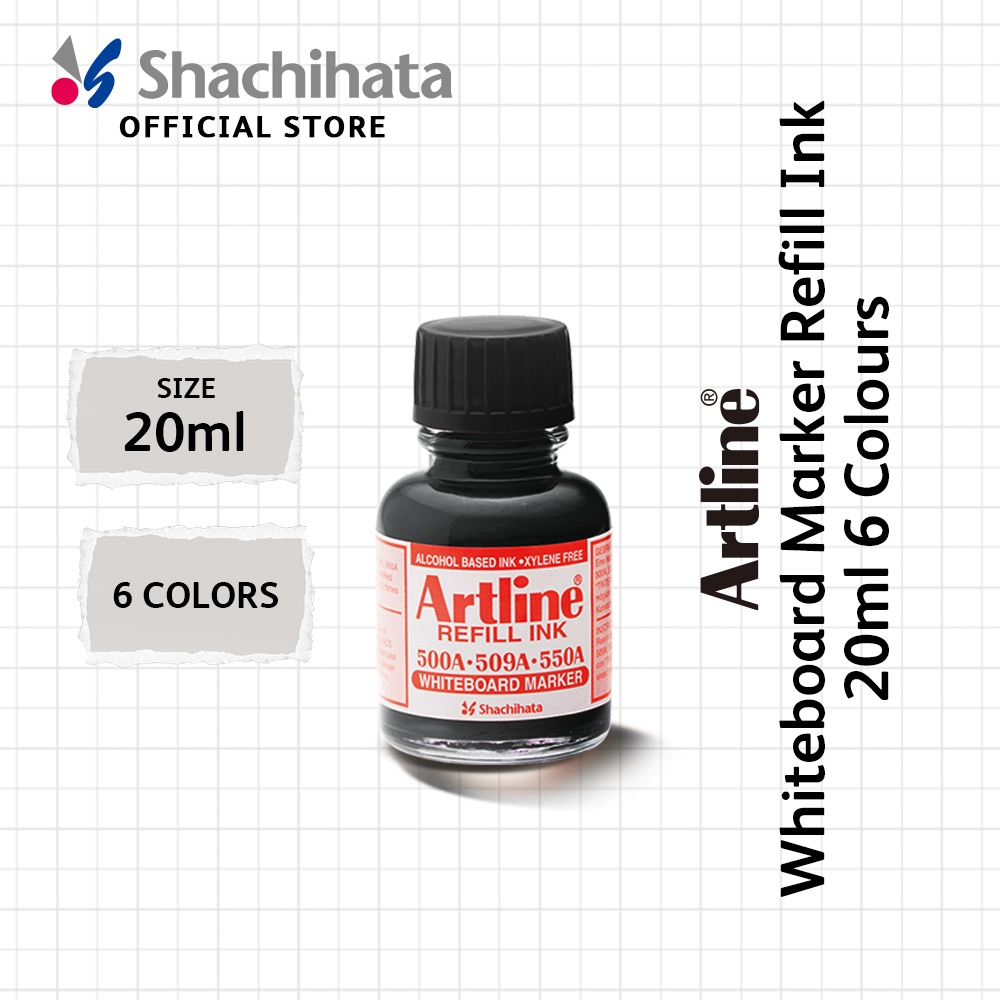 Artline Whiteboard Marker Refill Ink 6 Colours (20ml) | Shopee Malaysia