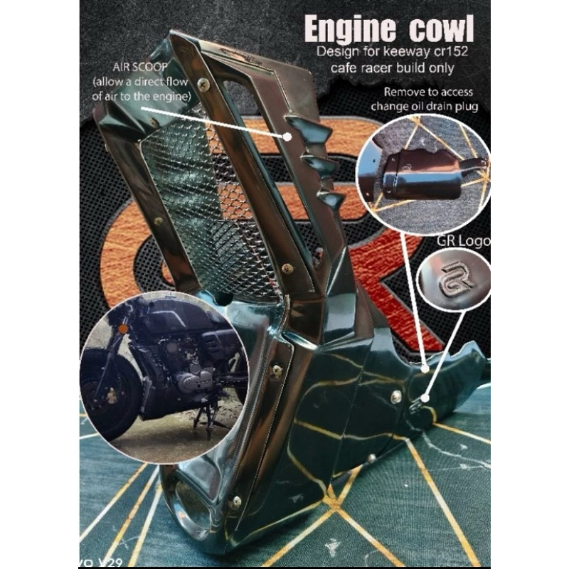 Keeways 152 Engine Cowling V1 (GNR) | Shopee Malaysia