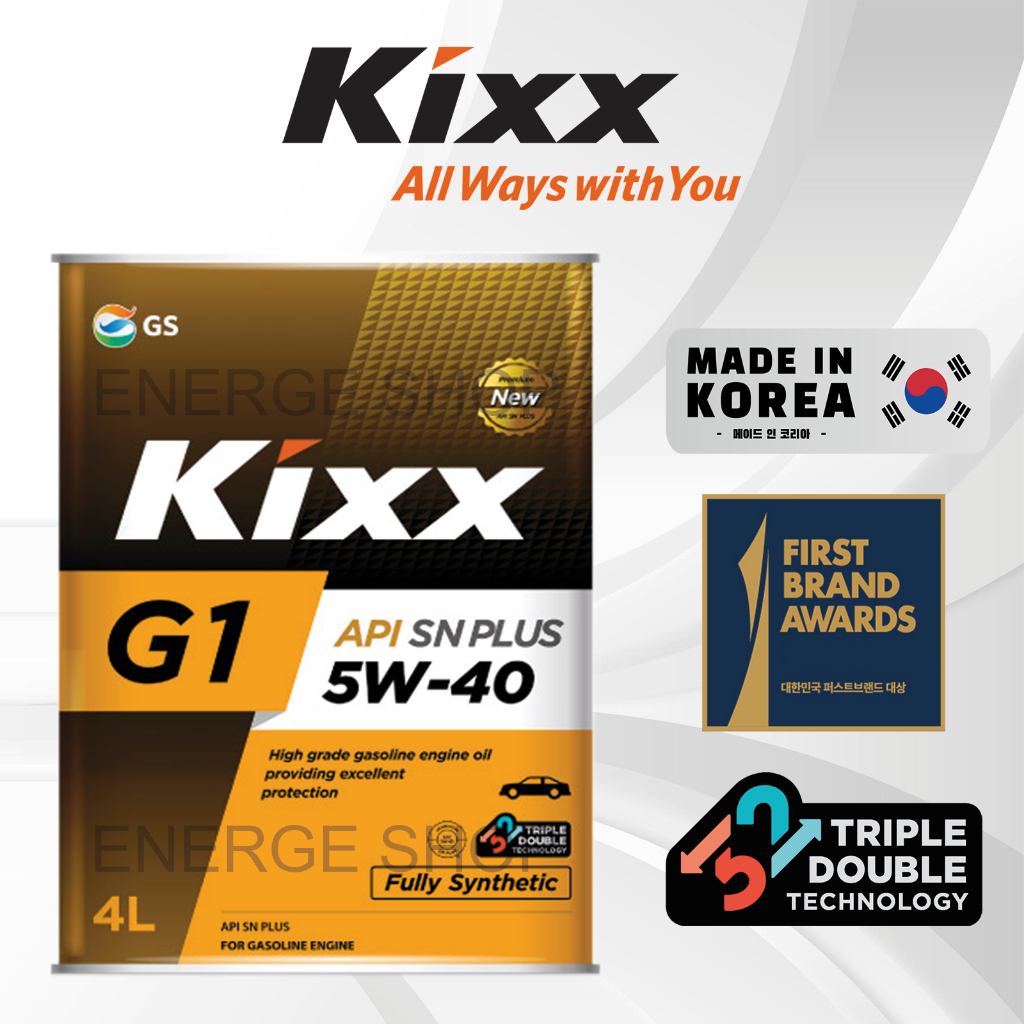 KIXX G1 API SN PLUS 5W40 Fully Synthetic Engine Oil (4L) | Made In Korea | Shopee Malaysia