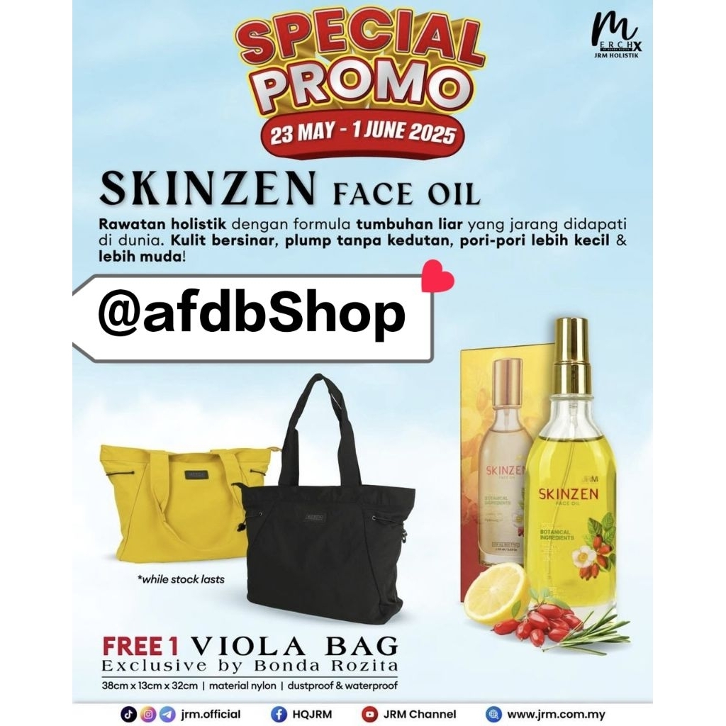 JRM SKINZEN FACE OIL JAMU RATU MALAYA MINYAK MUKA | Shopee Malaysia