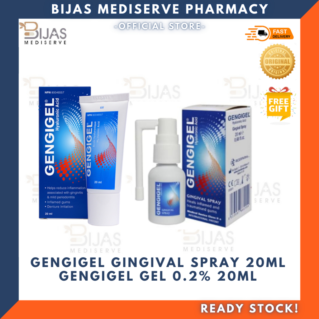 GENGIGEL GINGIVAL SPRAY 20ML | GENGIGEL GEL 0.2% 20ML (EXP:10/2025 ...