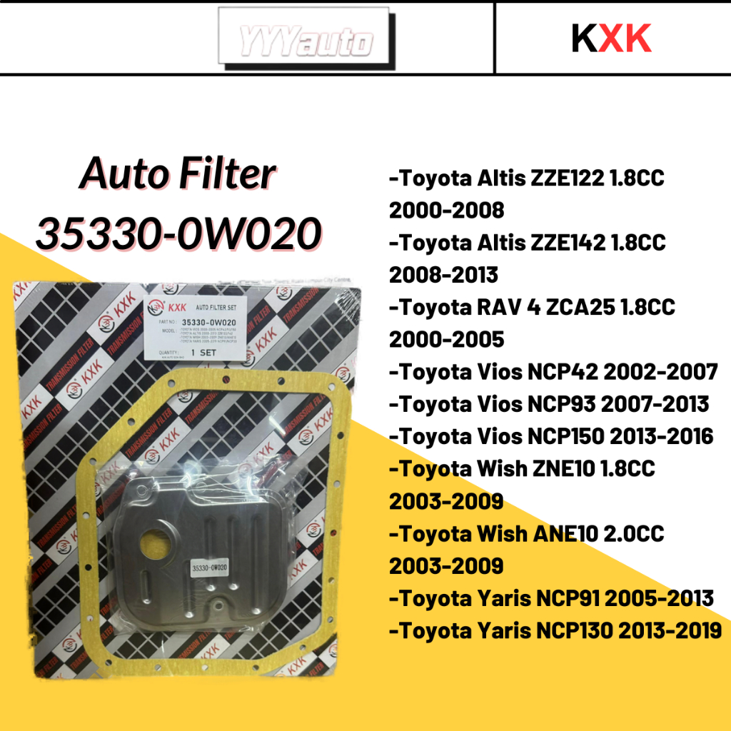 35330-0W020 Auto Transmission Filter for Vios, Altis ZZE142, 122,Wish ZNE10 | Shopee Malaysia