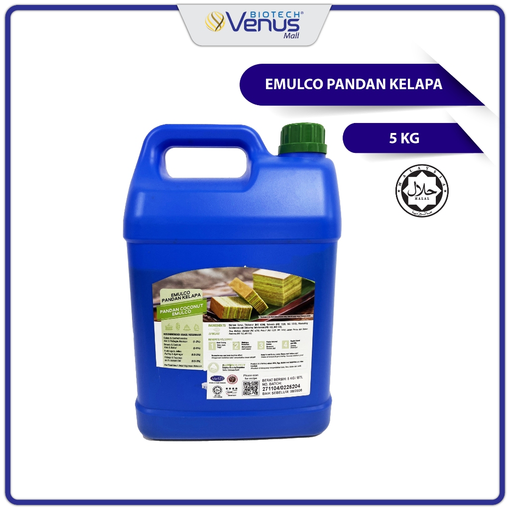 EMULCO PERISA PANDAN KELAPA COCONUT FLAVOUR (HALAL) - 5KG | Shopee Malaysia