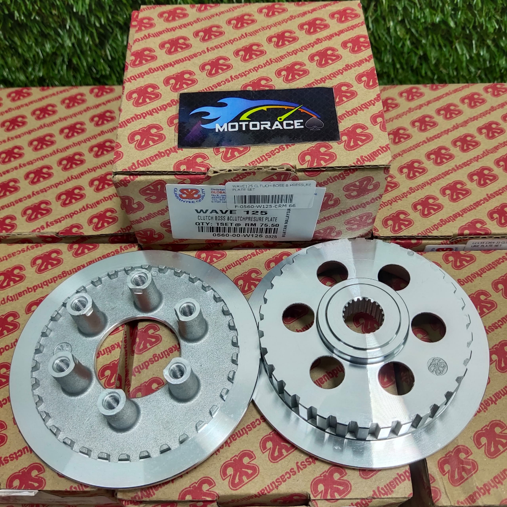 SYSCAST HYPERCLUTCH SET WAVE125 EX5 LC135 RS WAVE110 SRL115 FI CLUTCH BOSS PRESSURE PLATE ...
