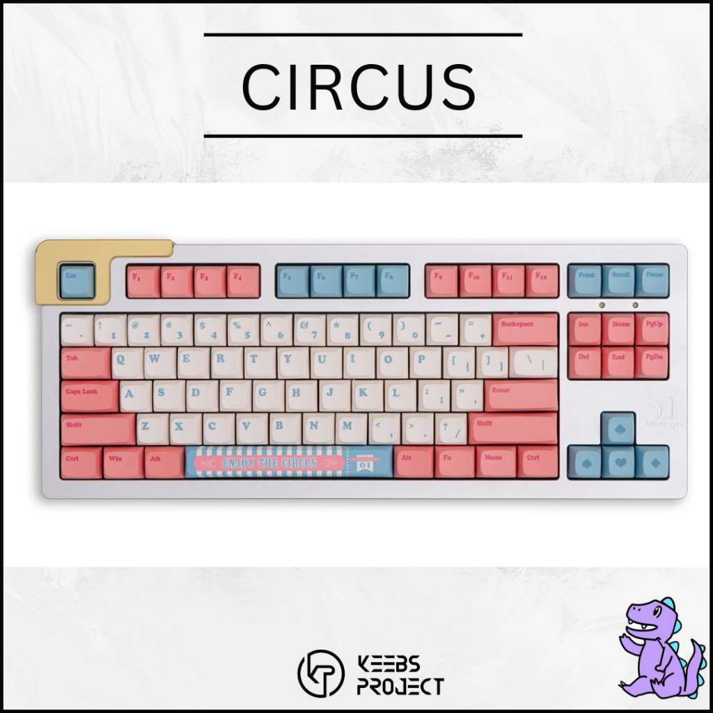 🎪 [READY STOCK] Circus Pink & Blue XDA Keycap Set | PBT Dye-Sub ...