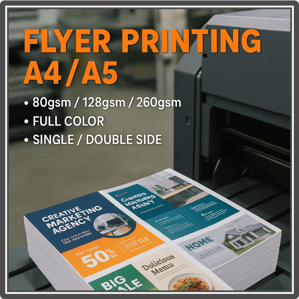 🔥 High Quality Custom Flyer Printing A4/A5 | Bulk Discount | Simili ...