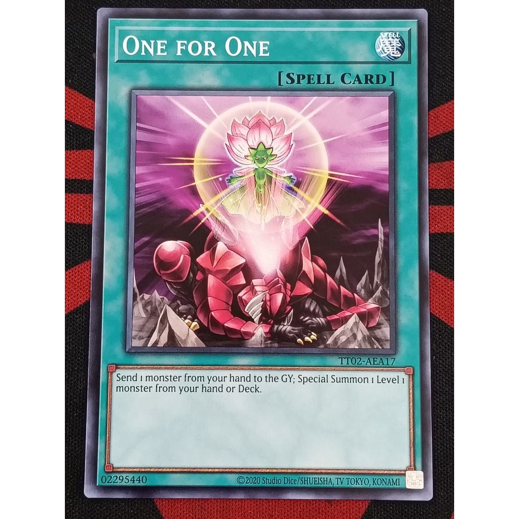 YUGIOH KONAMI TT02-AEA17 23TP-JP411 One for One (C) | Shopee Malaysia