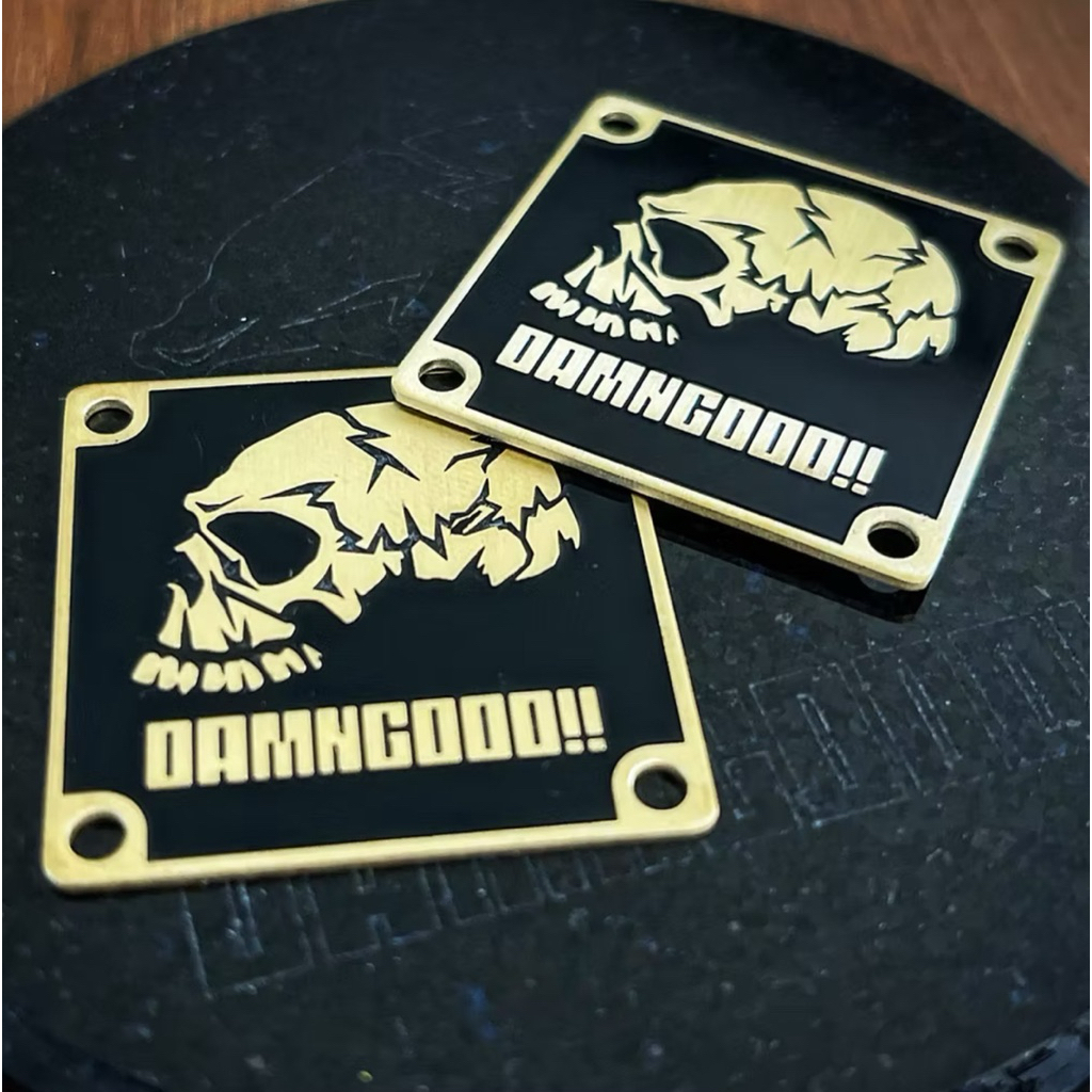 Damngood Mini Skull Plate Brass Plate | Shopee Malaysia