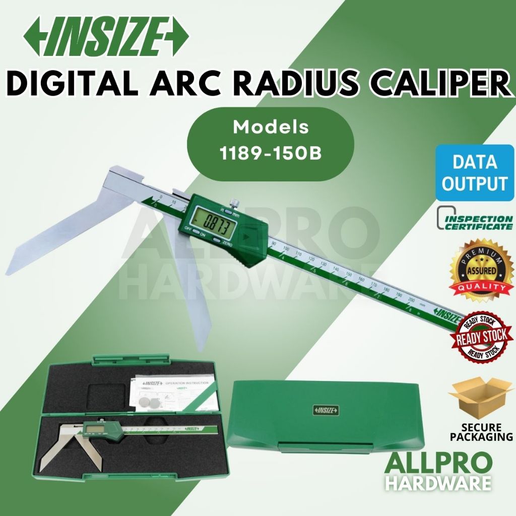INSIZE DIGITAL ARC RADIUS CALIPER (1189-150B) | Shopee Malaysia