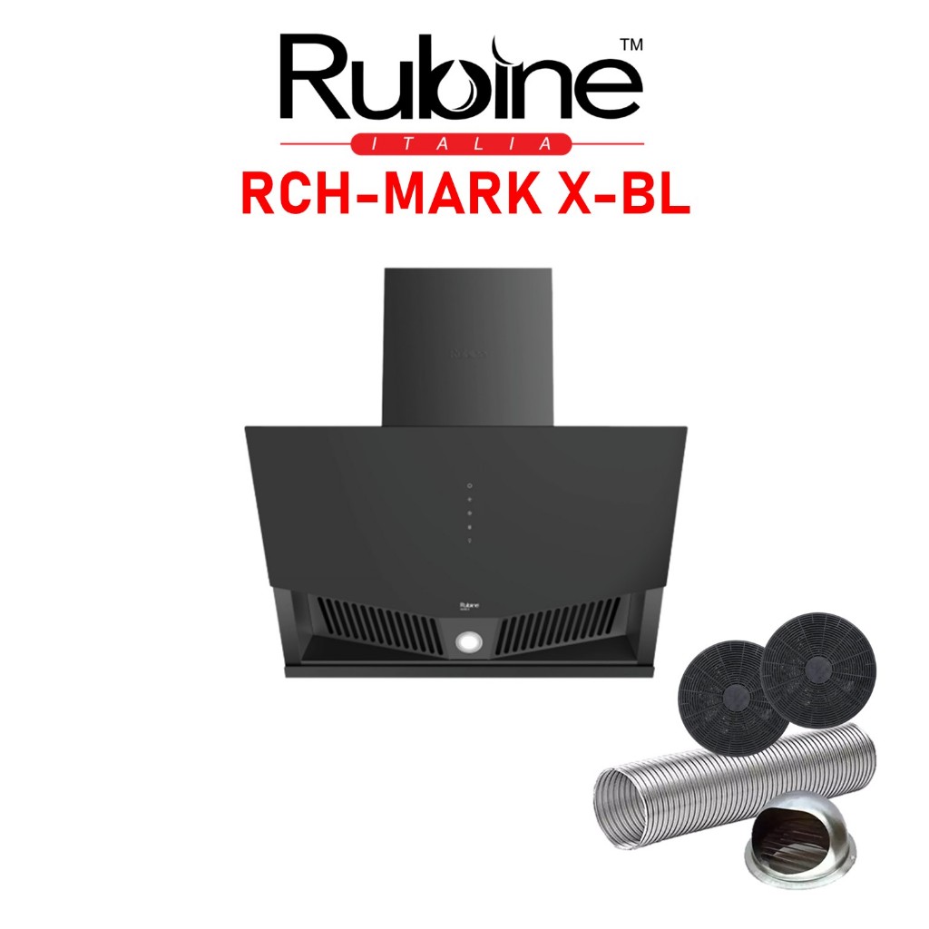 RUBINE RCH-MARK X-BL Slanted Hood with Suction (1,500 m3/hr) | Shopee ...