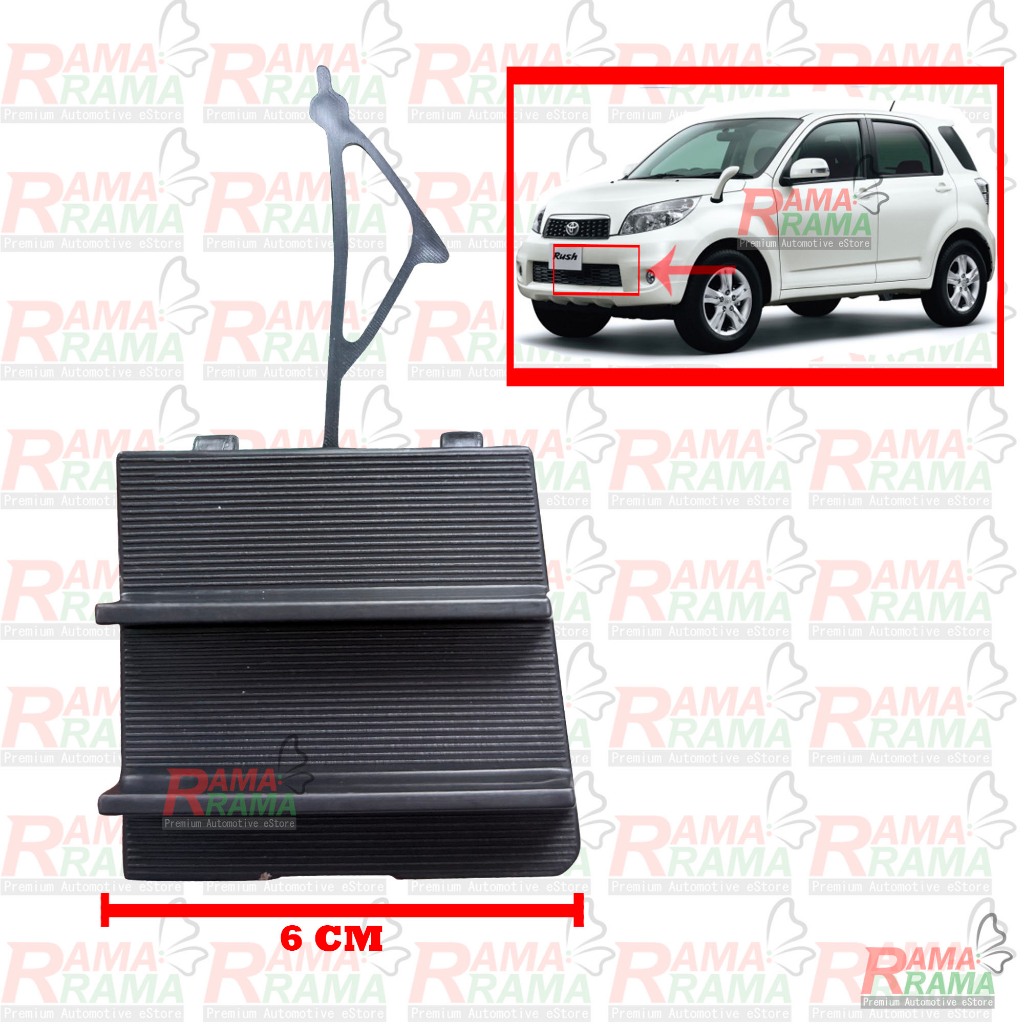 Toyota Rush (2008 - 2011) Front Bumper Tow Cap Cover Towing PP Plastic ...