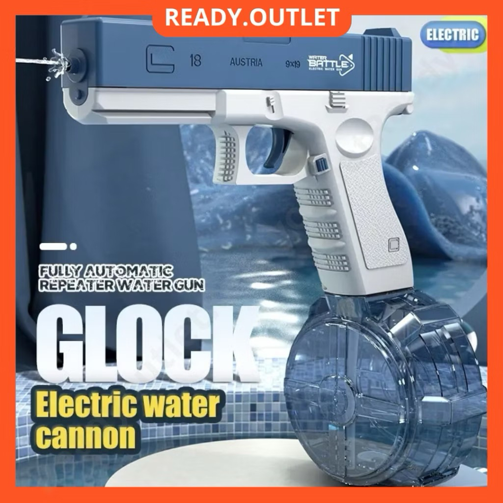 Electric Automatic Water Gun Pistol Burst Guns Toy Outdoor Swimming ...