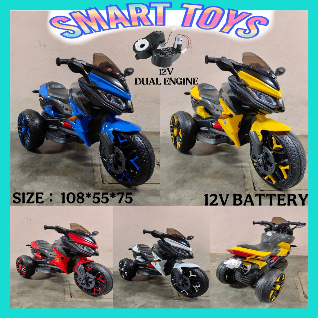 KAWASAKI Z800 MOTOR BESAR 12V BUDAK KID RIDE ON BIG MOTORCYCLESS MOTO ...