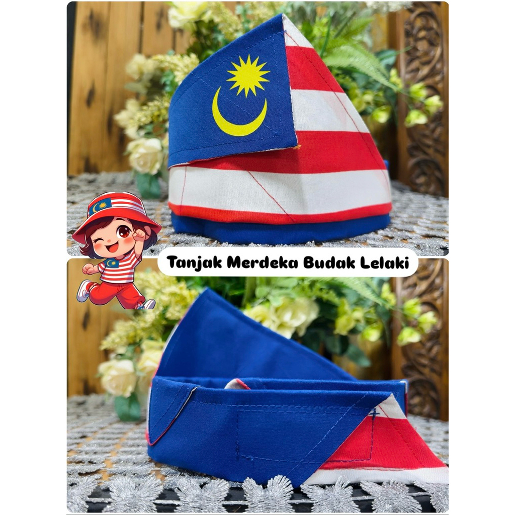 (READY STOCK)🇲🇾2025 Bendera Kids’s Tanjak Merdeka Budak Lelaki Hari ...