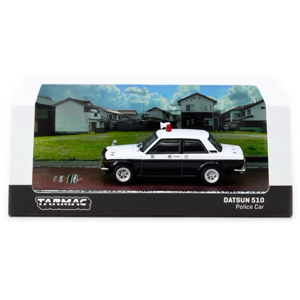 TARMAC WORKS 1/64 DATSUN 510 POLICE CAR | Shopee Malaysia