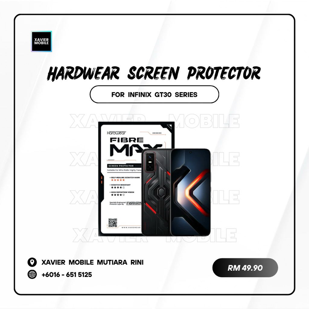Hardwear Fiber Max Screen Protector | Crystal Clear Type | For Infinix ...