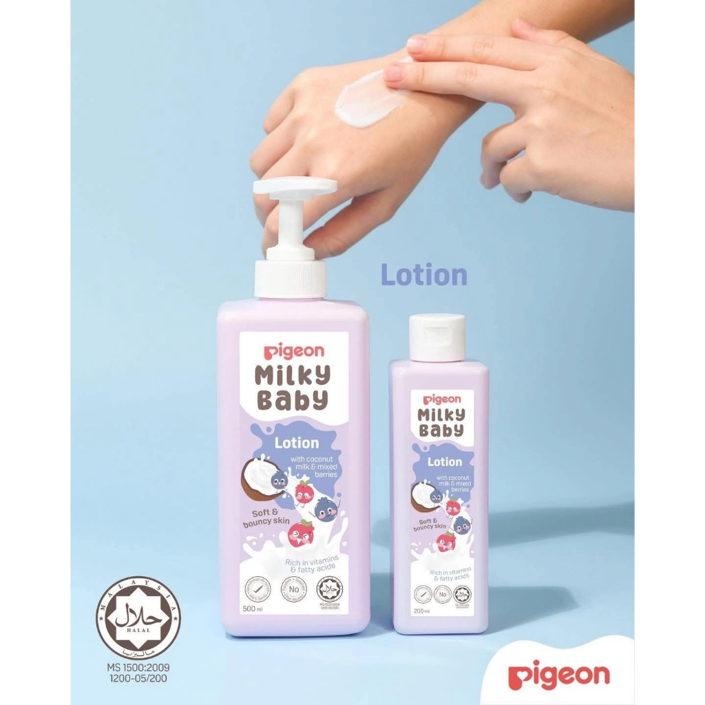 Pigeon Milky Baby Lotion With Coconut Milk and Mixed Berries | Shopee ...