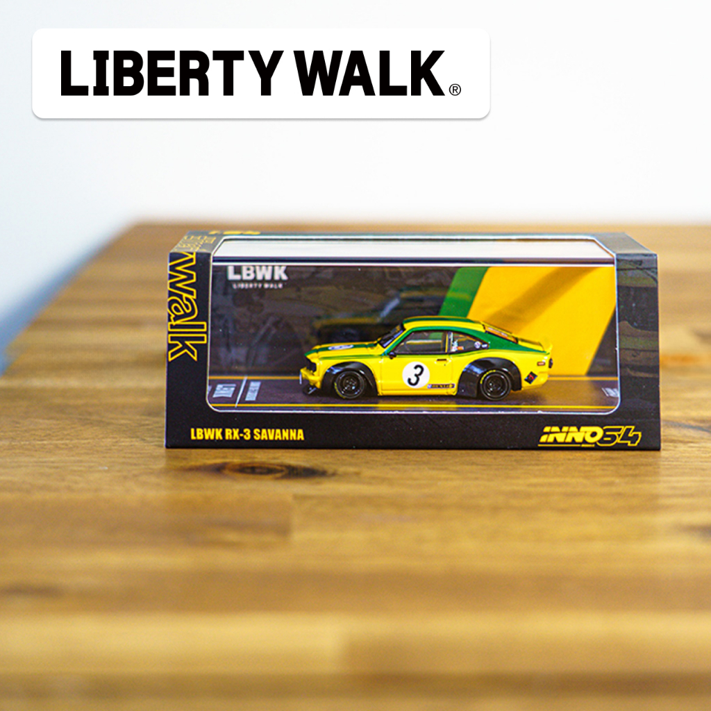Liberty Walk LBWK 1/64 INNO MODEL LBWK LB-WORKS Mazda RX3 Savanna ...