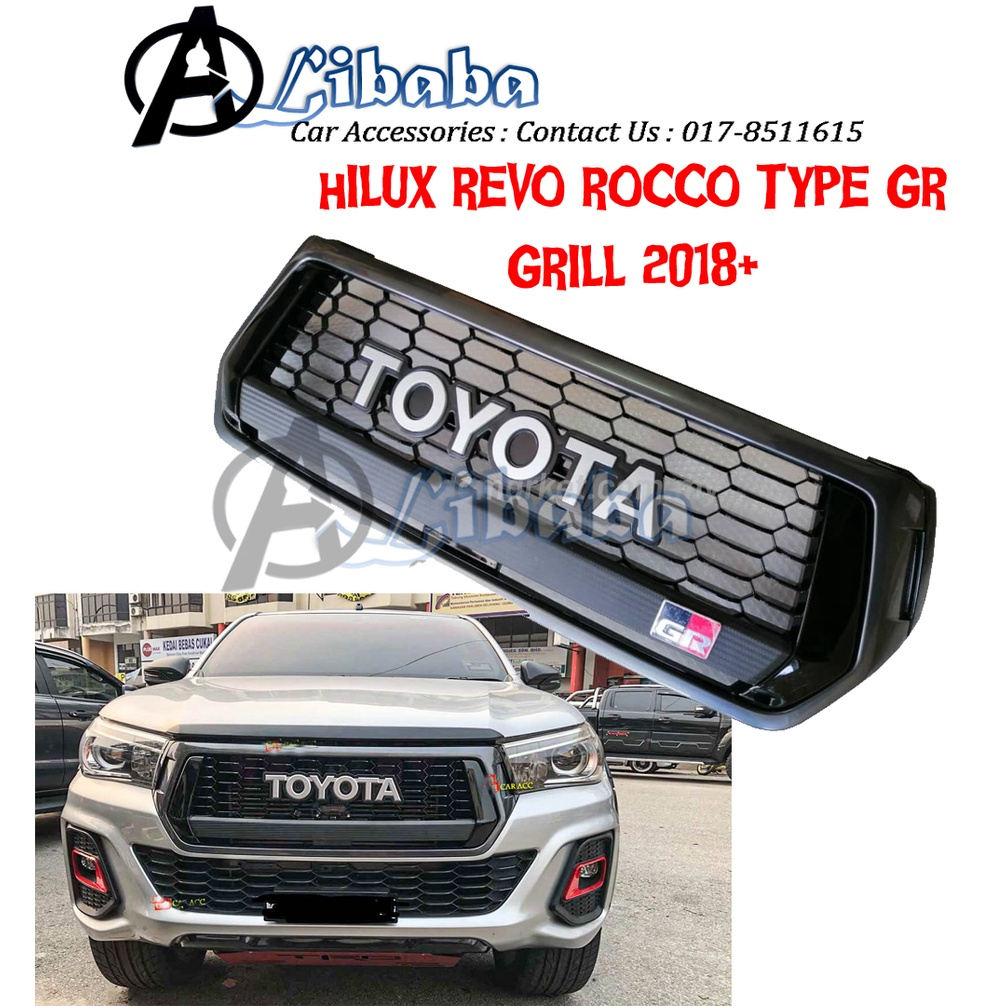 Toyota Hilux Revo rocco 2017-2020 GR Sport Front Grill hilux Front ...