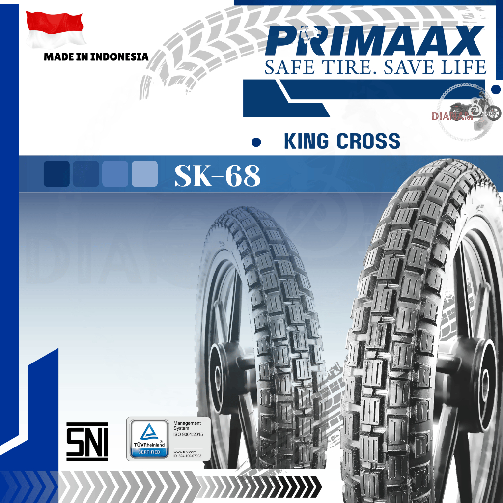 PRIMAAX SK68 KING CROSS TUBE TYRE 3.00-18 | Shopee Malaysia