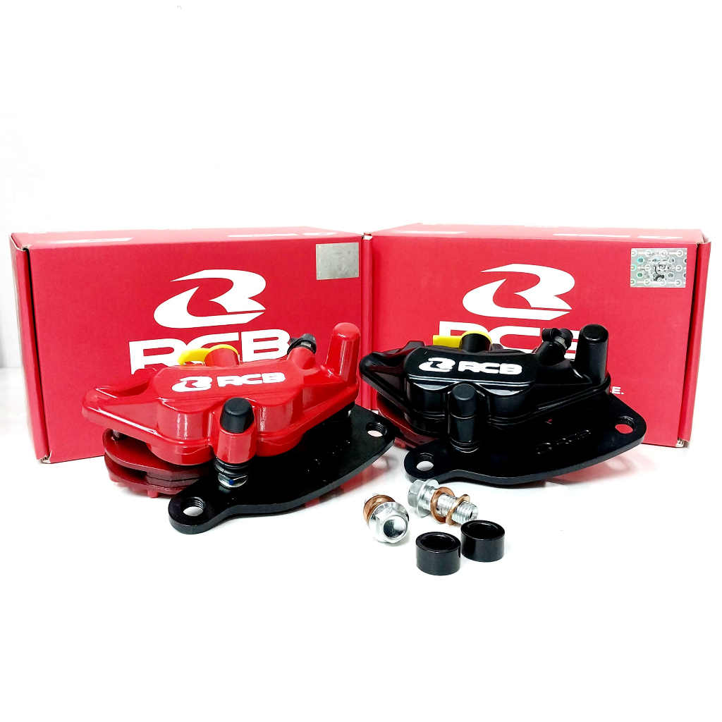 Racing Boy RB Brake Caliper E-Series Yamaha EGOS / LC4S Black Red 100% ...