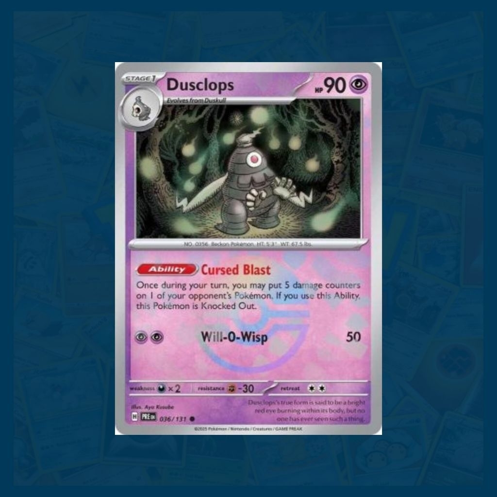 Dusclops (036/131) Common PokeBall | Prismatic Evolution | Pokemon TCG ...