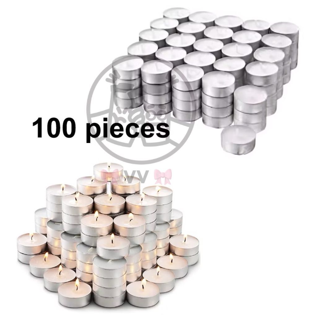 10pcs & 100pcs Tealight Candle | Tea Light Candle | Small Candle | Mini ...