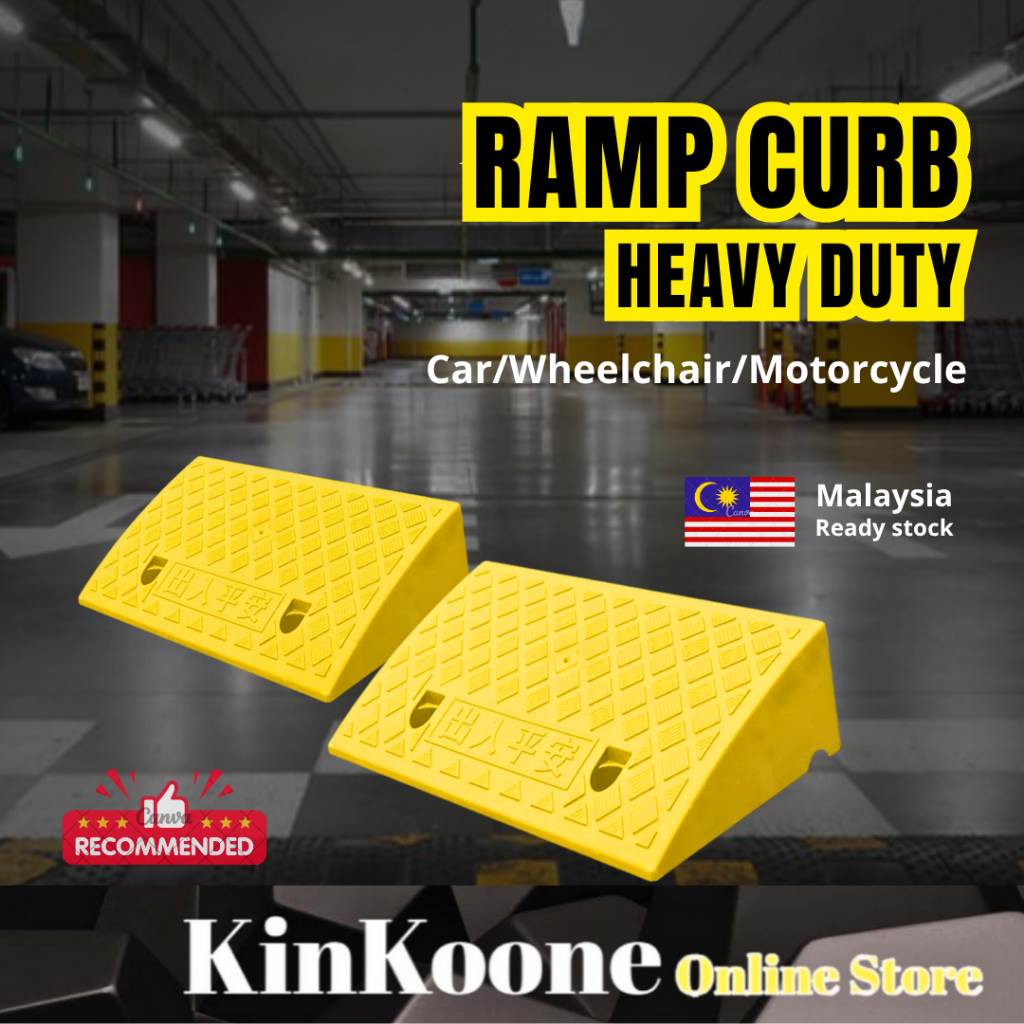 Heavy Duty Rubber Road Driveway Curb Ramp Kerb Wheelchair Car Bike Motorcycle Ramps Garage ...