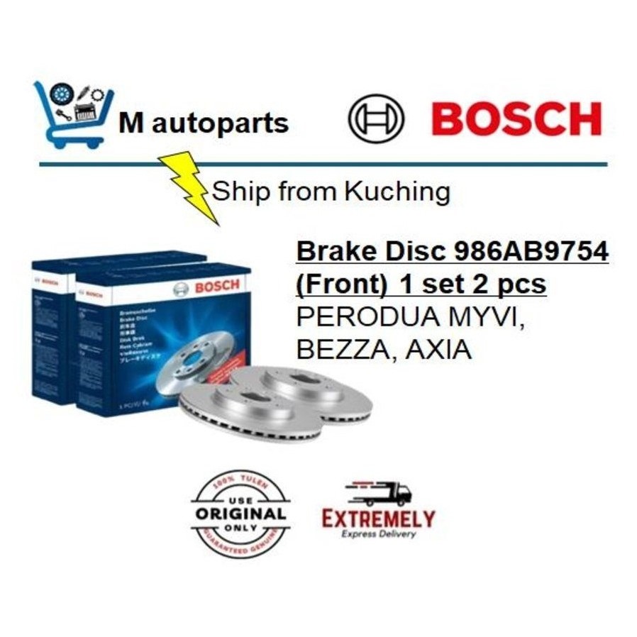 [EM] Bosch Brake Disc Perodua Myvi Brake Disc, Bezza, Axia Brake Disc ...
