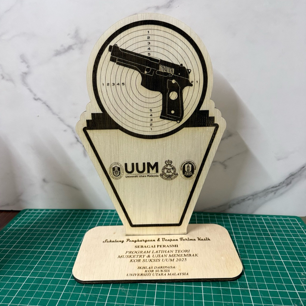 Plaque/Trophy Anugerah FREE CUSTOM Plak Pertandingan/Hadiah Cenderahati ...