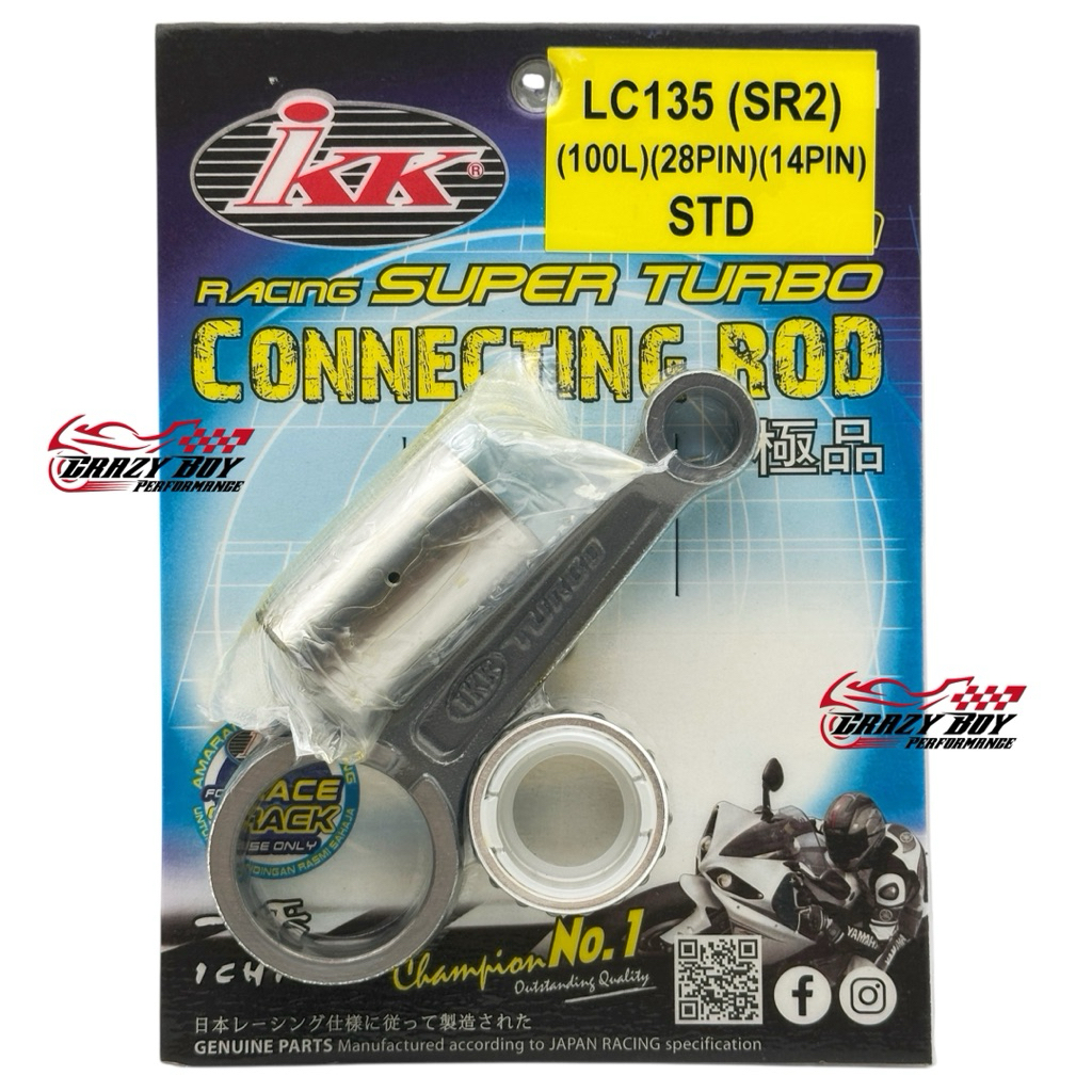 IKK RACING FORGED CONNECTING ROD YAMAHA LC135 4S LC 4S SR2 IKK CON ROD ...