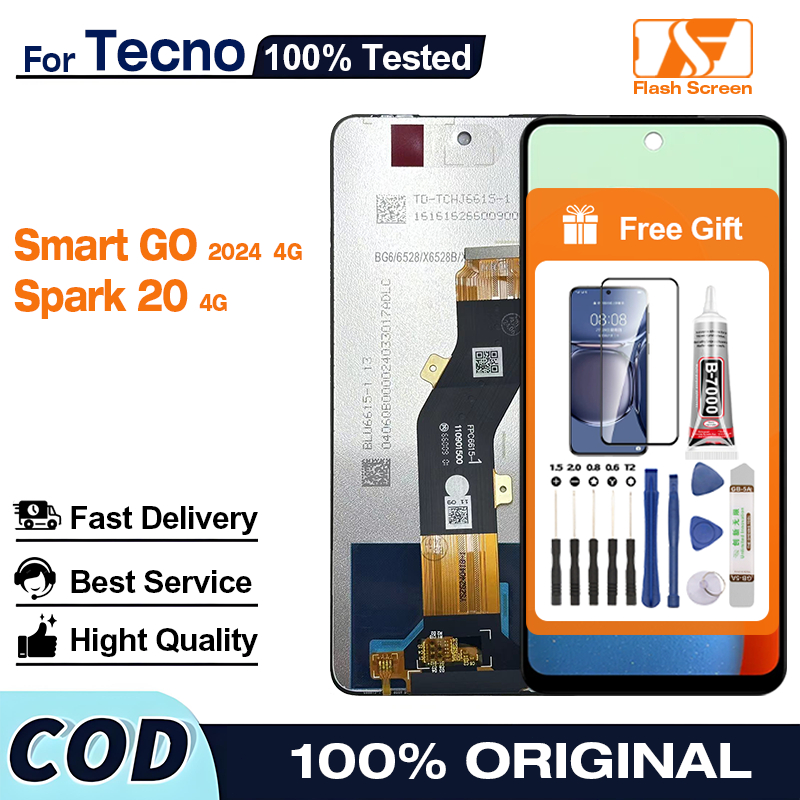 ORI LCD TECNO Spark 20 4G/ Spark GO 2024 4G High-Quality Digitizer ...
