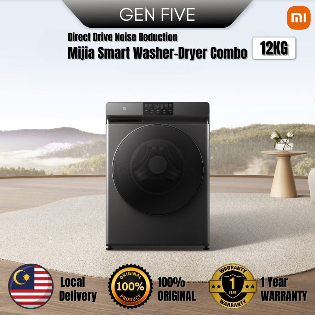 [Ready Stock] Direct Drive Noise Reduction Xiaomi Mijia Smart Washer-Dryer Combo 12KG+9KG China ...