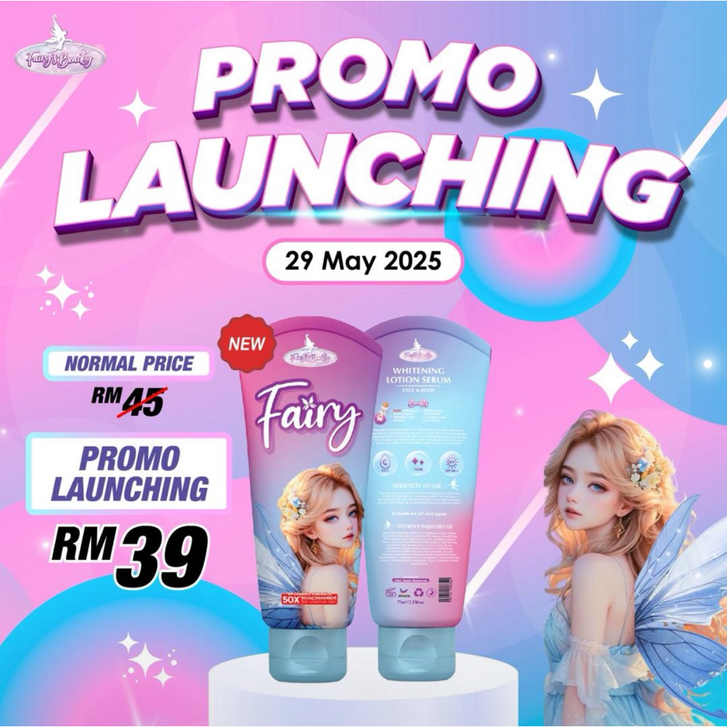 FAIRY Tube 75ml 50X NIACINAMIDE & Magic Dust Soap| ADVANCE WHITENING ...