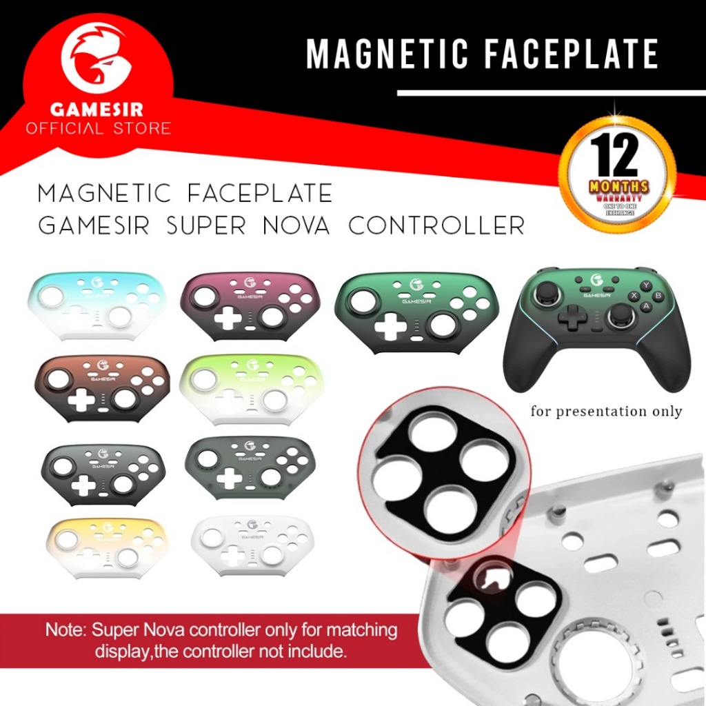 GameSir Super Nova Controller Magnetic Faceplate Personalize Gamepads ...
