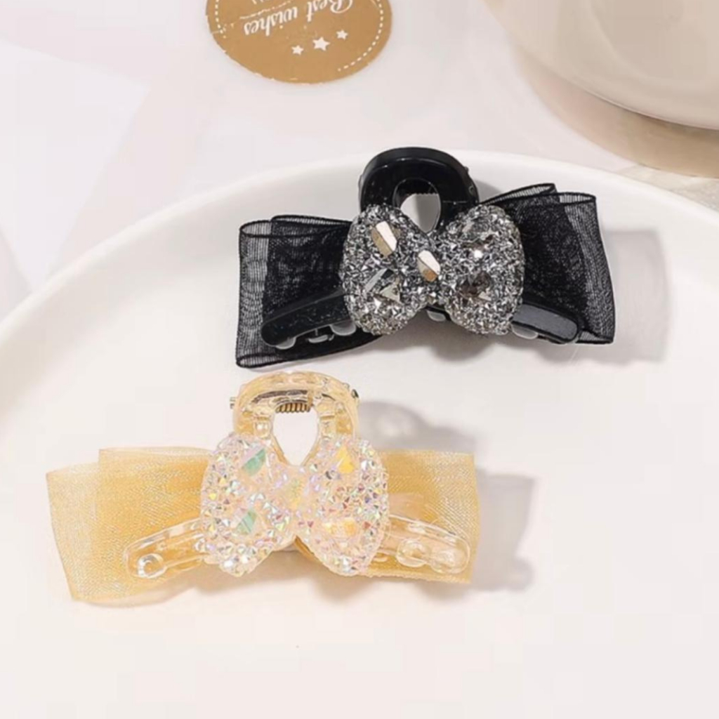 Klip Rama-Rama Dua Sisi | Cengkaman Kecil Jaringan AB | Gaya Feminin ...