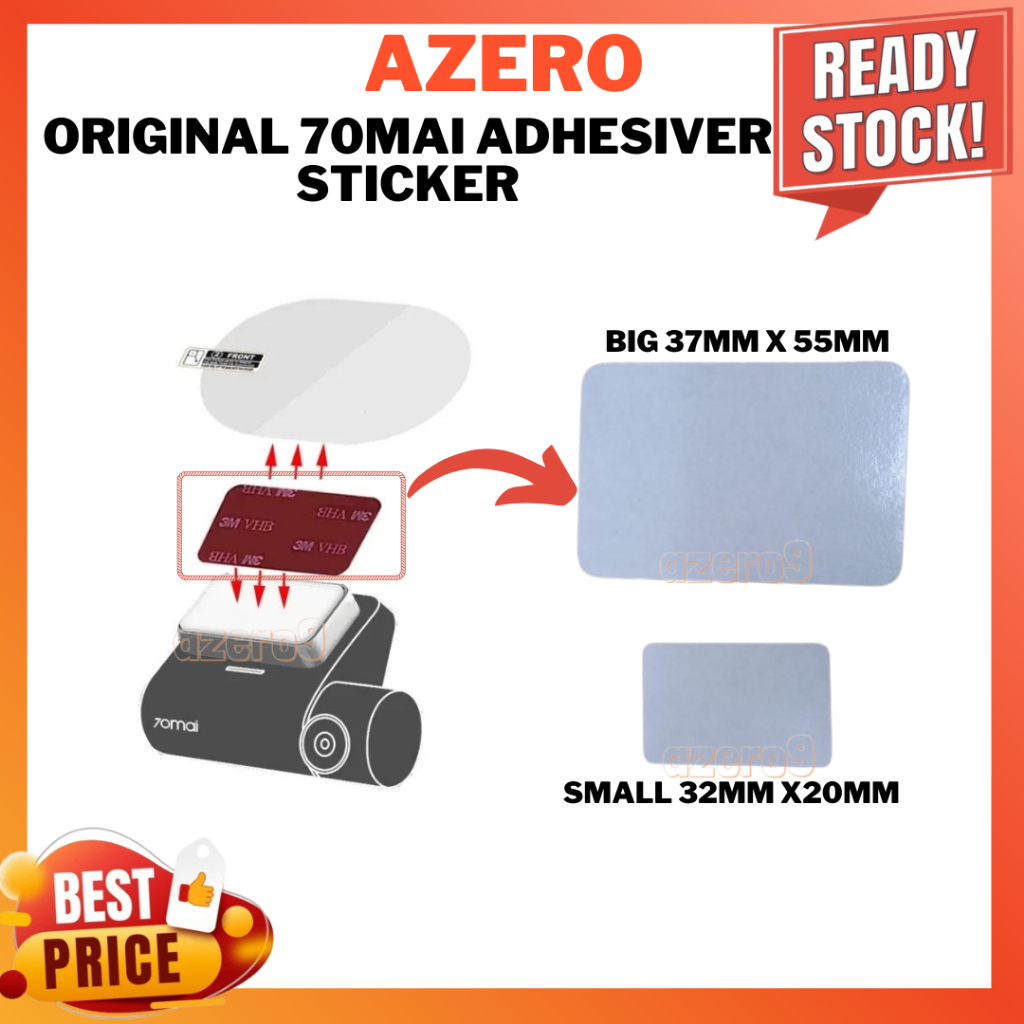Original 70mai Adhesiver Sticker Dashcam Accessories Wind Screen Tape ...